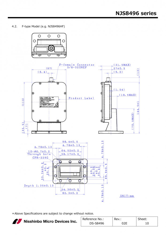 NJS8496 series datasheet page 10
