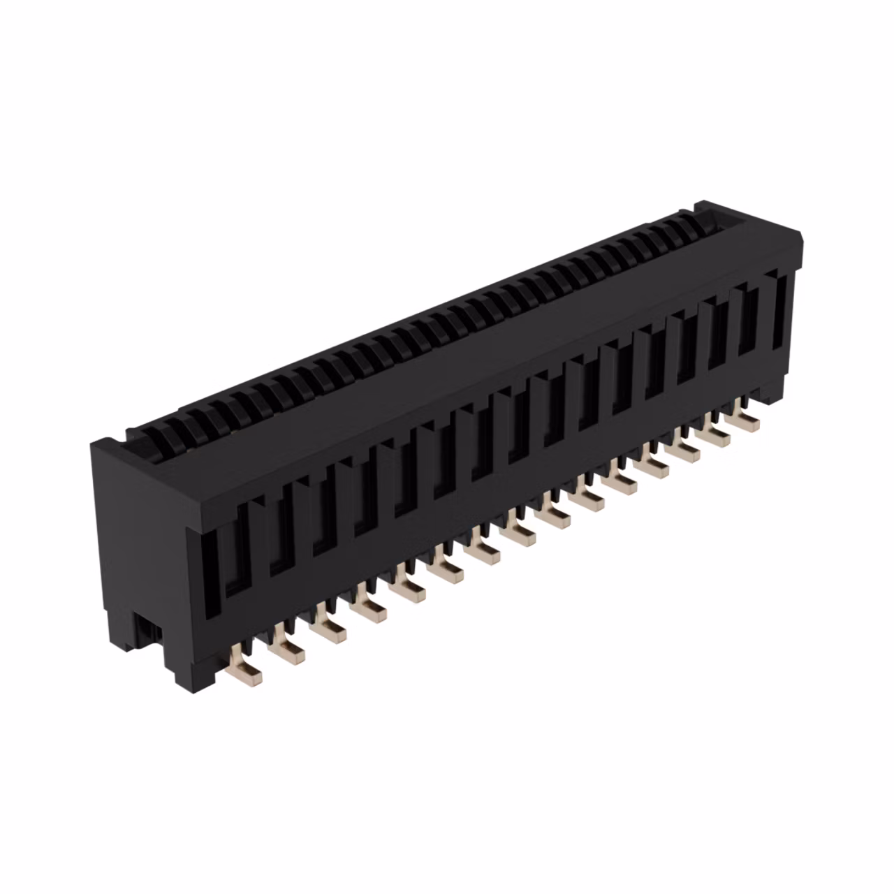 Easy-On FFC/FPC Connector, 0.50mm Pitch, Surface Mount, Vertical, Non-ZIF, Reverse Footprint, Tin Bismuth Plating, Long Terminal Type, Black, 30 Circuits for sale