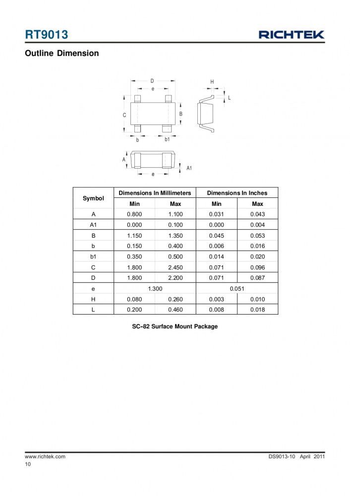 RT9013 datasheet page 10