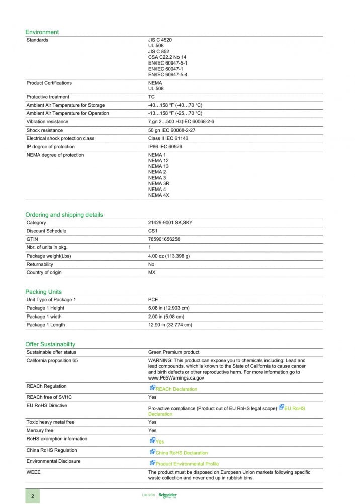 9001SK2L38LGGH5 technical document page 2