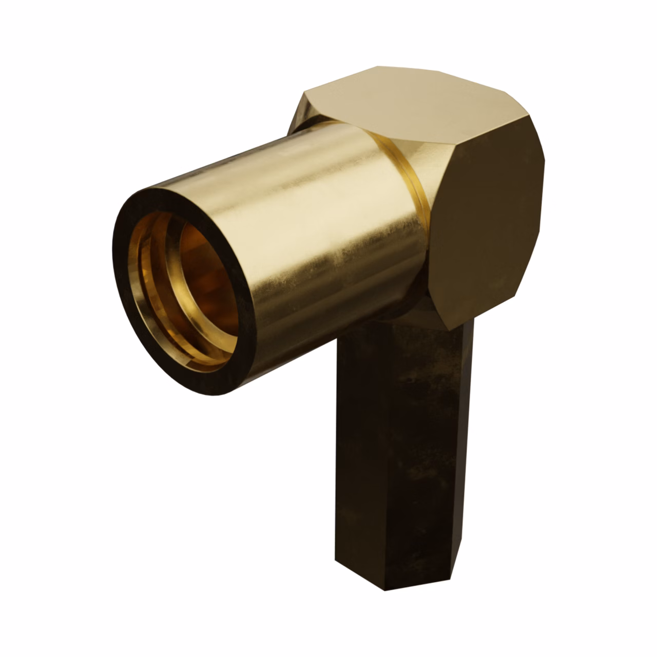 MMCX Jack, Right-Angle, Crimp, RG-178 and RG-196 Cable, Brass Body, Gold (Au) Plated, Tray, 50 Ohms for sale