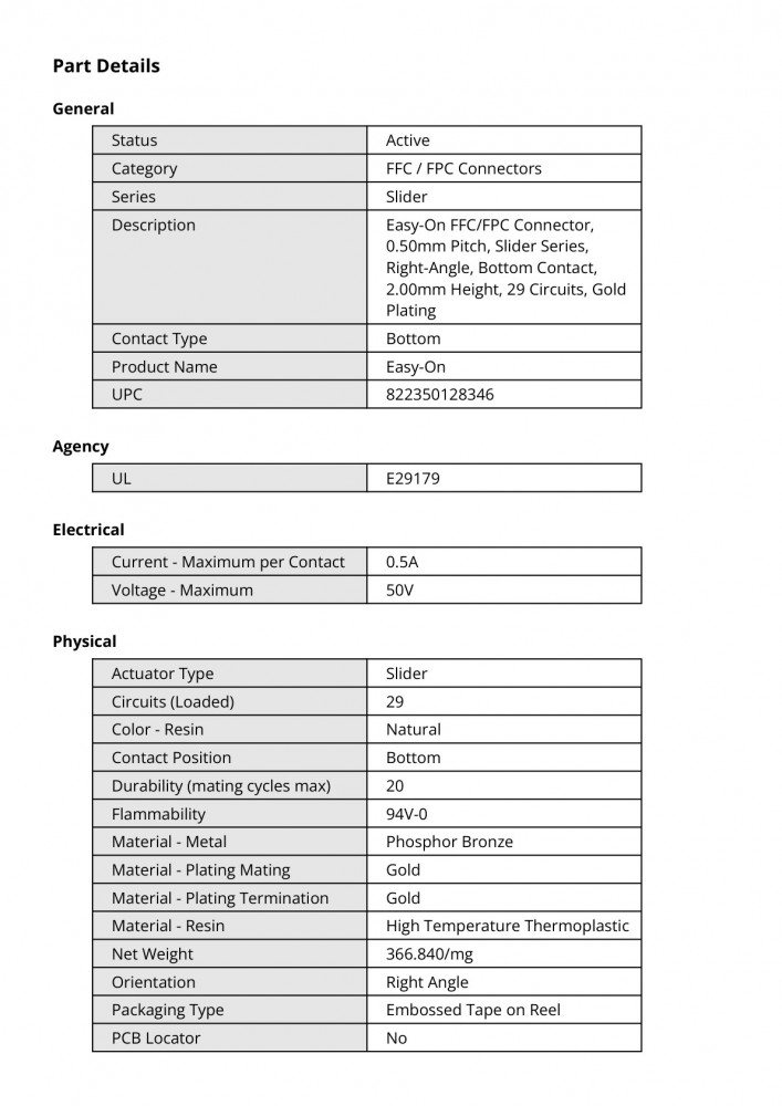 MOLEX 524372971 technical document page 2