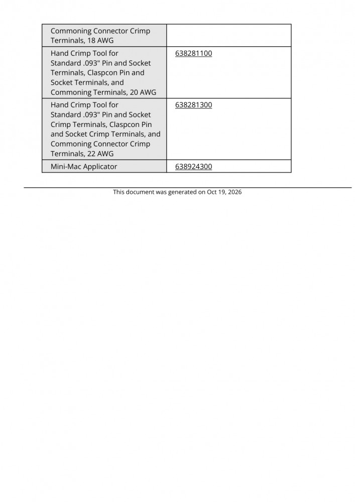 Molex .093 standard pin terminals document page 4