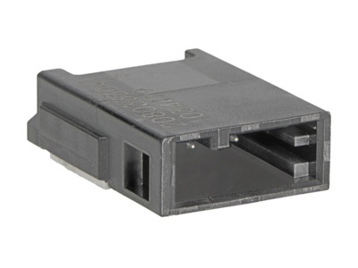 ConnTAK50 Header, Single Row, Right-Angle, Surface Mount, 4 Circuits, Key A, Black for sale
