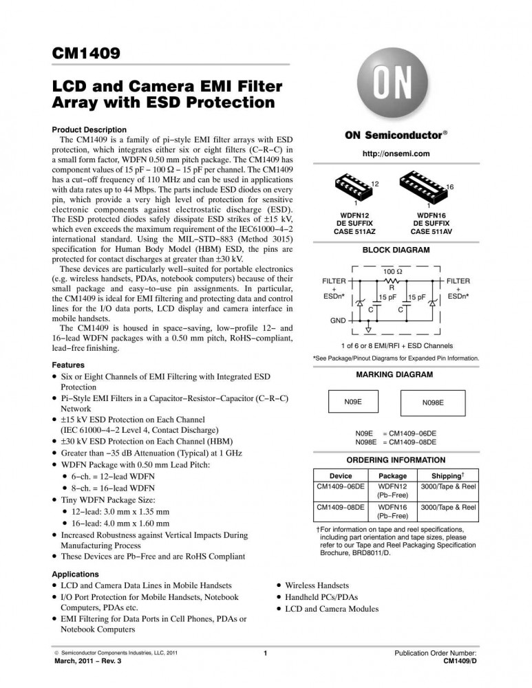CM1409 datasheet page 2