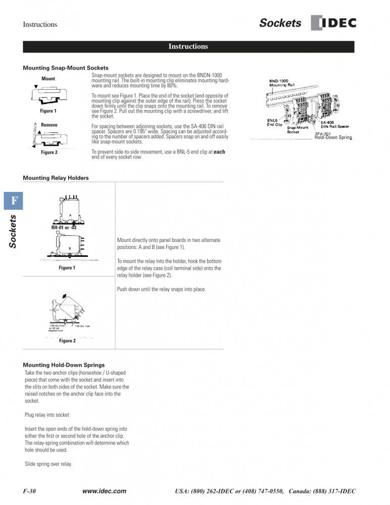 IDEC relay socket catalog page 6