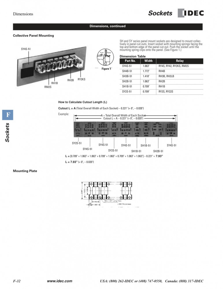 IDEC relay socket catalog page 8