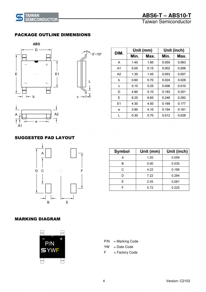 ABS6-T datasheet page 4