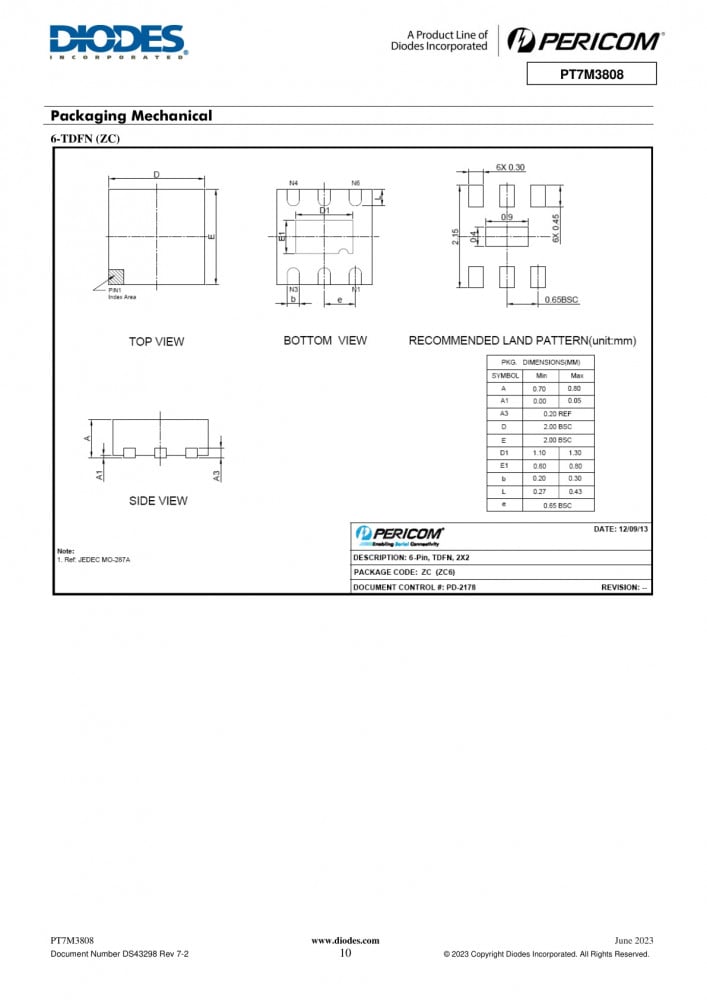 PT7M3808 datasheet page 10