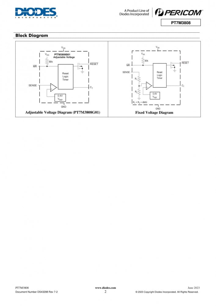 PT7M3808 datasheet page 2