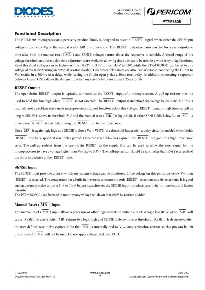 PT7M3808 datasheet page 7