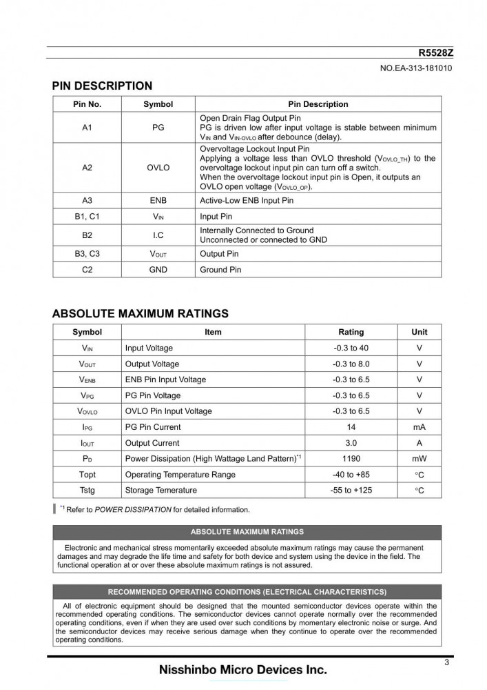 R5528 datasheet page 3