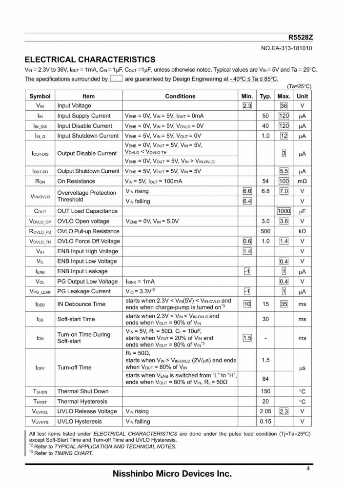 R5528 datasheet page 4