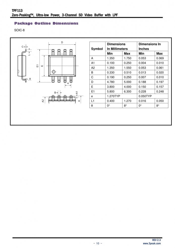 TPF113-SR datasheet page 10