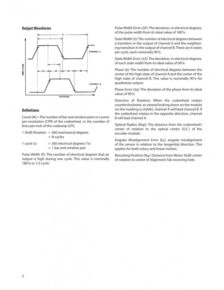 HEDS-9730#Q50 datasheet page 3