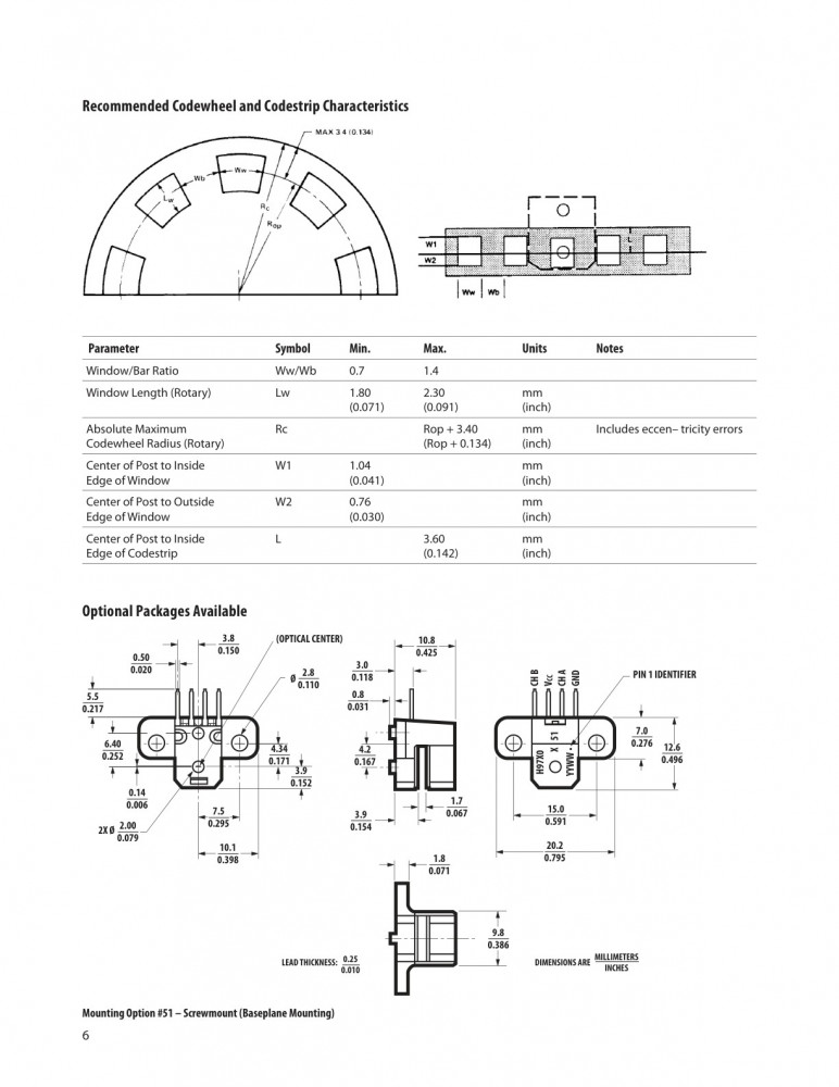 HEDS-9730#Q50 datasheet page 6