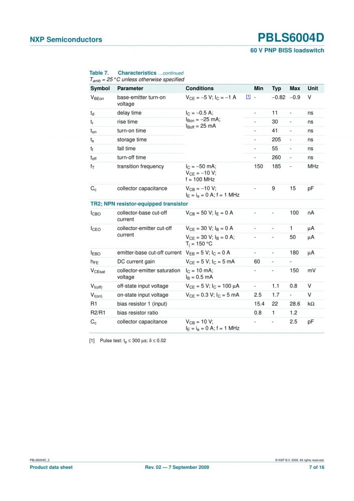 PBLS6004D datasheet page 8