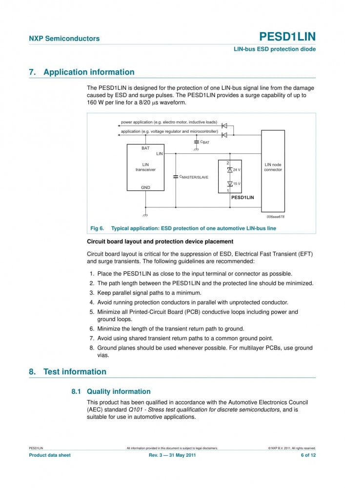 PESD1LIN datasheet page 6