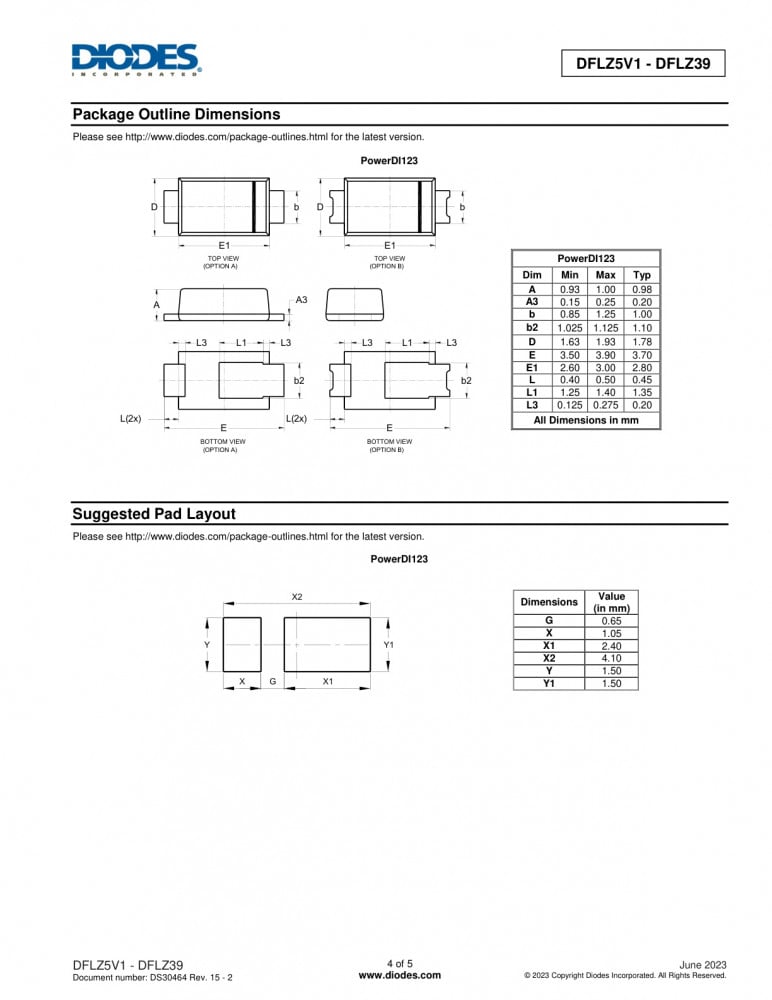 DFLZ12-7 datasheet page 4