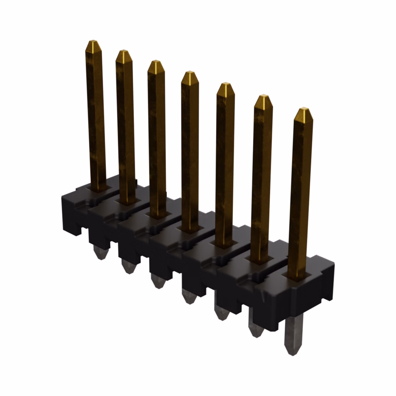 KK 396 Breakaway Header, Vertical, 7 Circuits, 0.38µm Gold (Au) Selective Plating, Pin Length 21.34mm for sale