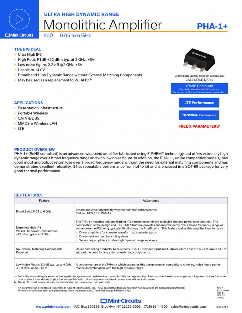 PHA-1+ technical document page 1