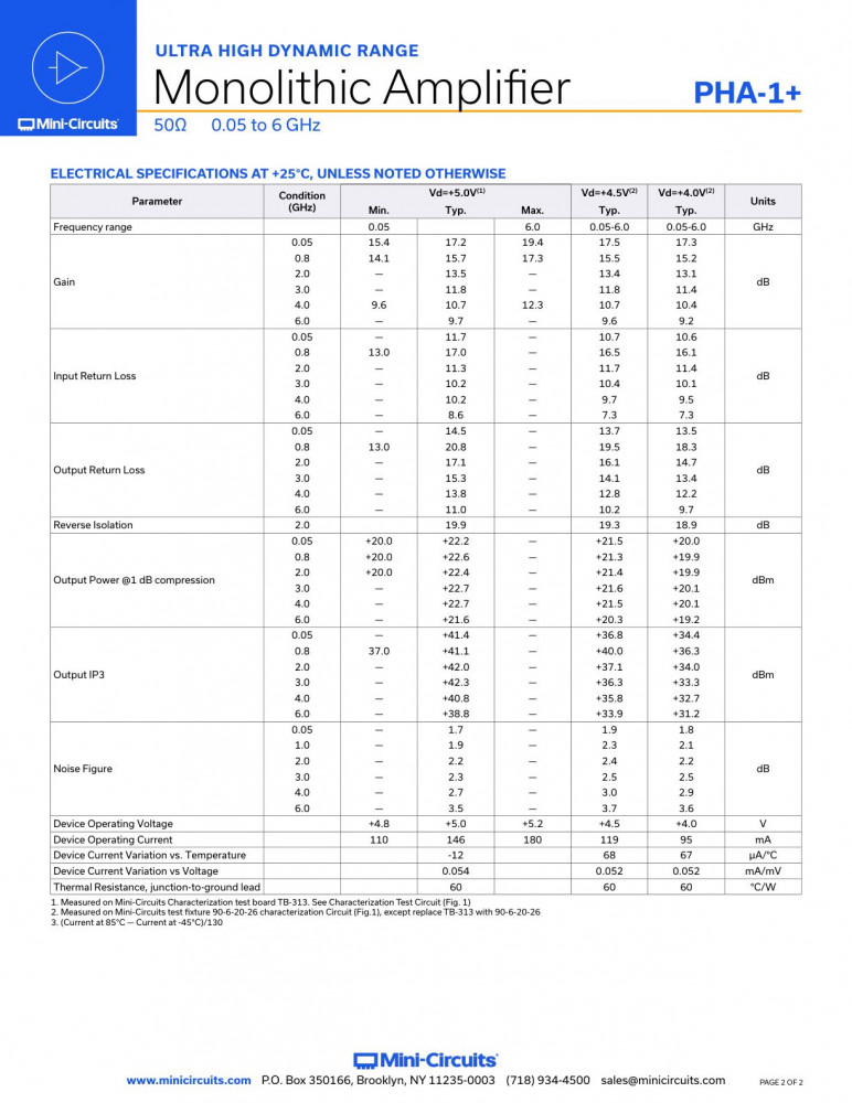 PHA-1+ technical document page 2