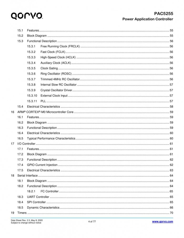 PAC5255QF datasheet page 4