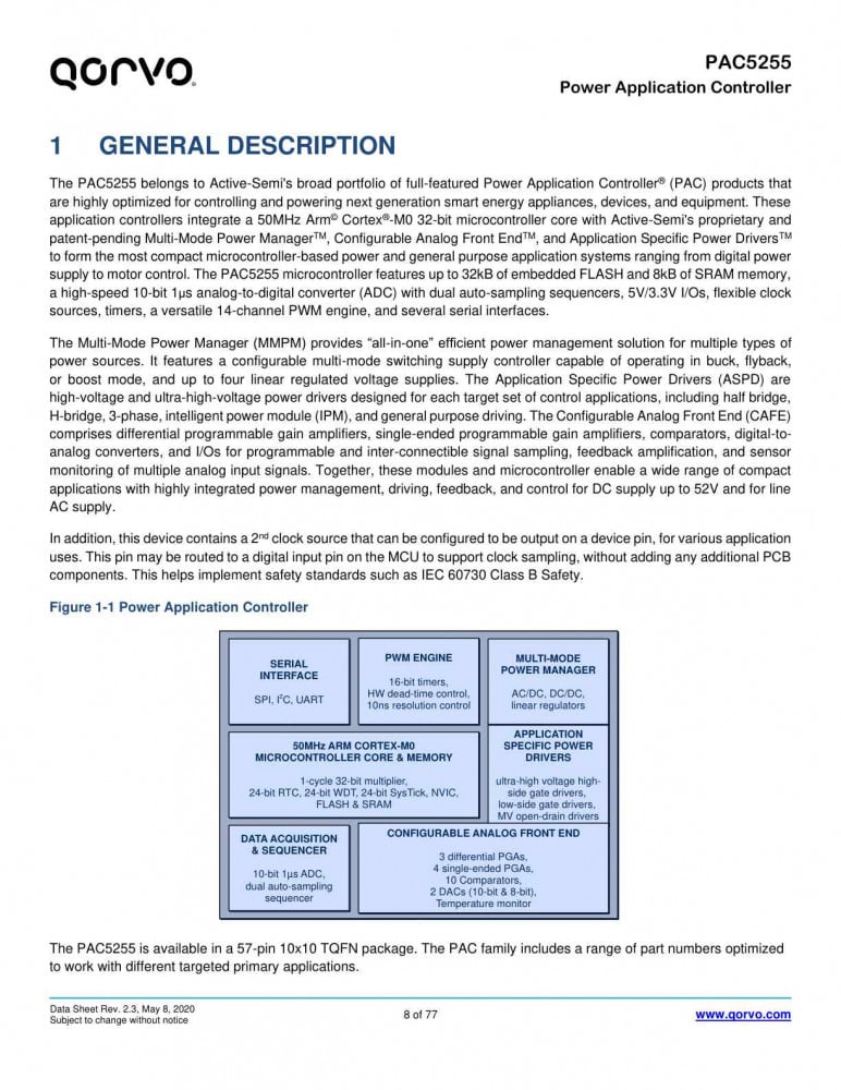 PAC5255QF datasheet page 8
