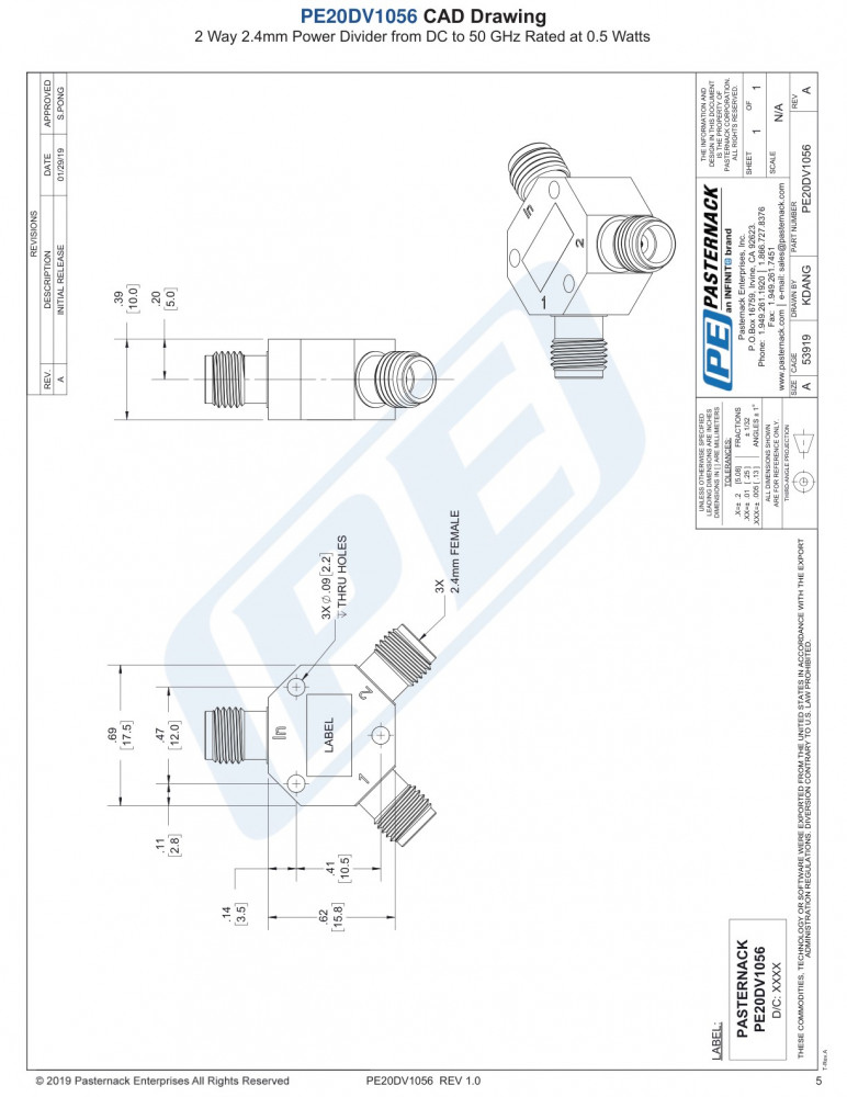 PE20DV1056 technical datasheet page 5