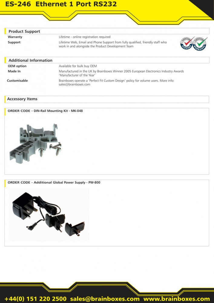 ES-246 technical document, page 4