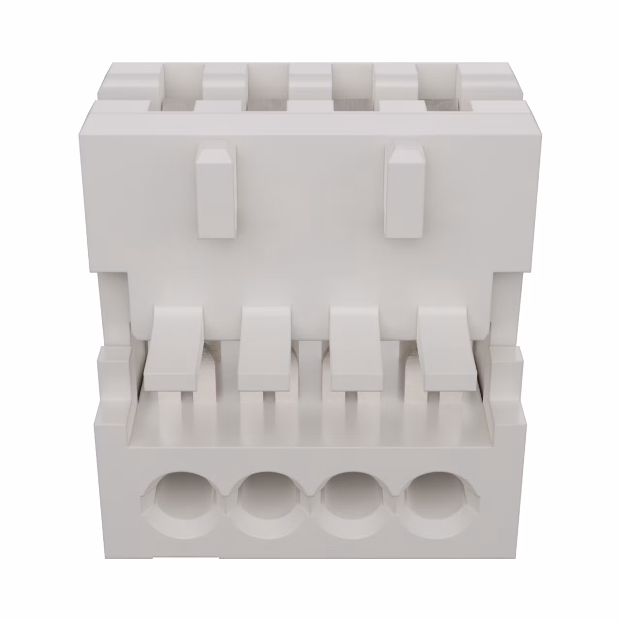 Appli-Mate RAST 2.5 IDT Housing, 2.50mm Pitch, Direct/Indirect, Female, 4 Circuits, Position Keys A, C and E Removed, Black Color Stripe for sale