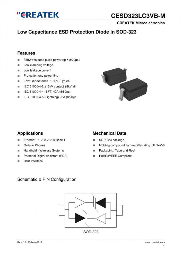 CESD323L C3VB-M datasheet page 1