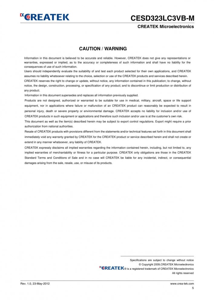 CESD323L C3VB-M datasheet page 5