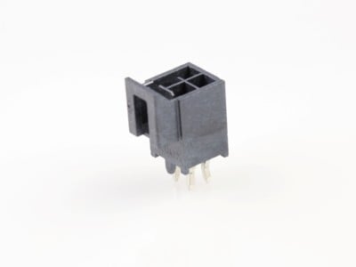 MX150 Dual Row Header, Right-Angle, 8 Circuits, 1.25µm Nickel (Ni) Overall, 2.50µm Minimum Select Matte Tin (Sn) Plating Overall, 3.05mm PC  Tail Length, Mating Pin Length 12.15mm