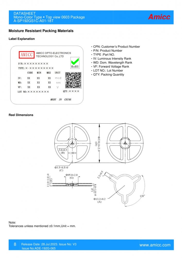 A-SP192GS1C-A01-18T datasheet page 8