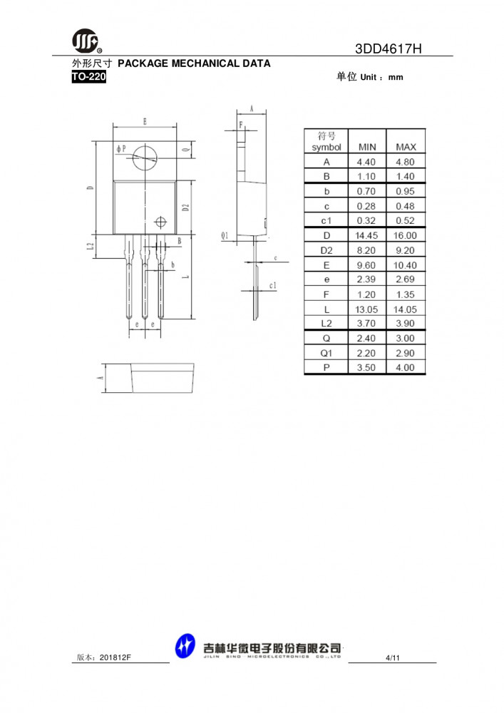 3DD4617HZ datasheet page 4