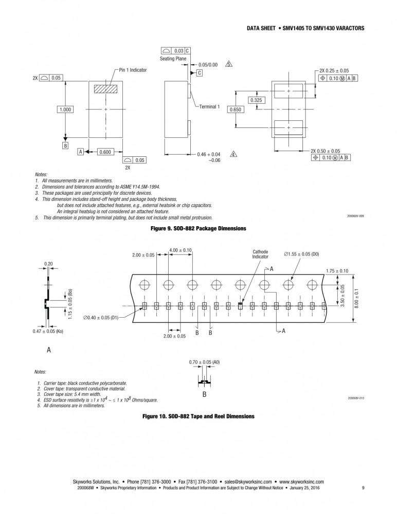 SMV1408-040LF datasheet page 9