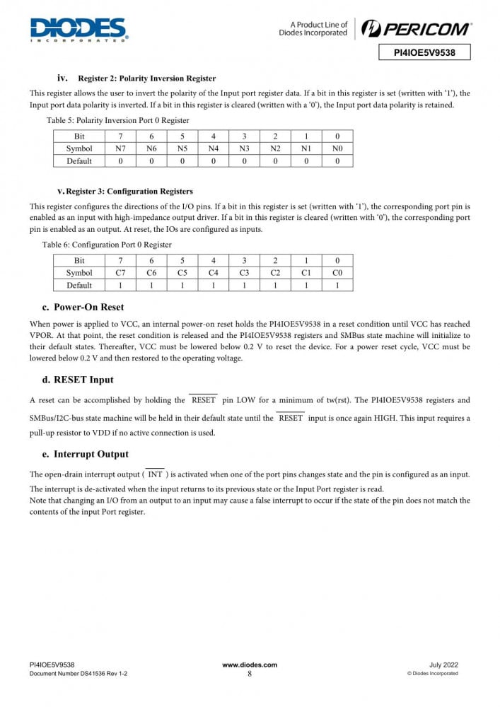 PI4IOE5V9538LEX datasheet page 8