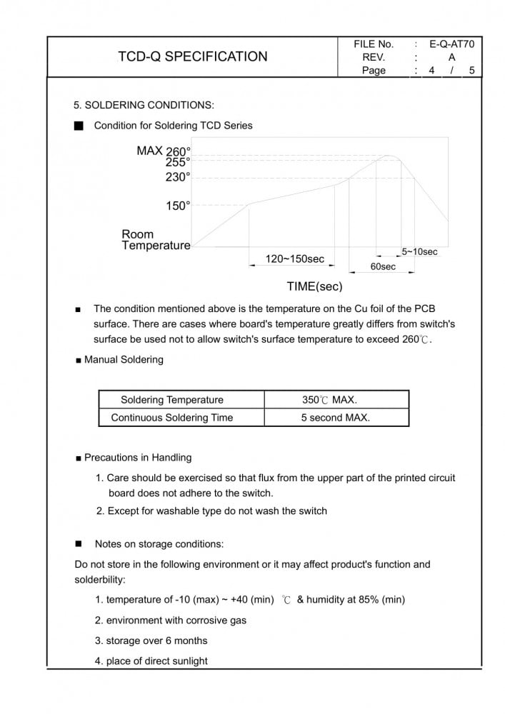 TCD-C2KQR technical document page 6