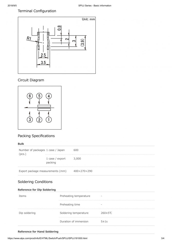 SPUJ191000 technical document page 3