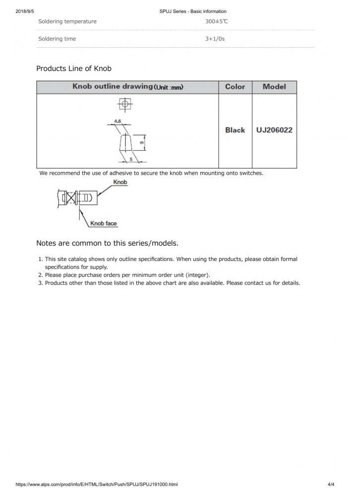 SPUJ191000 technical document page 4