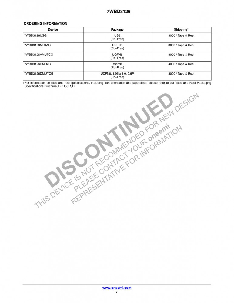7WBD3126 datasheet page 7