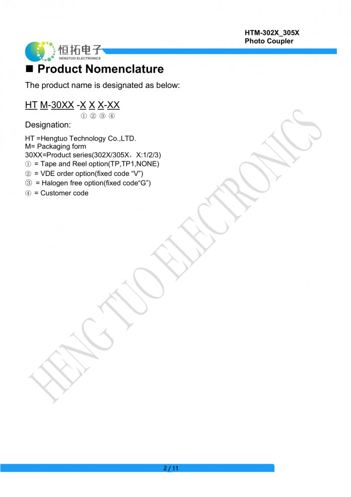 HTM-3051 datasheet page 3