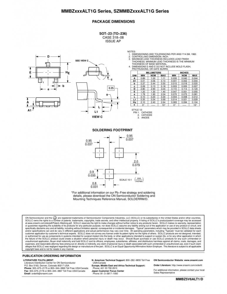 MMBZ6V2ALT1G datasheet page 7