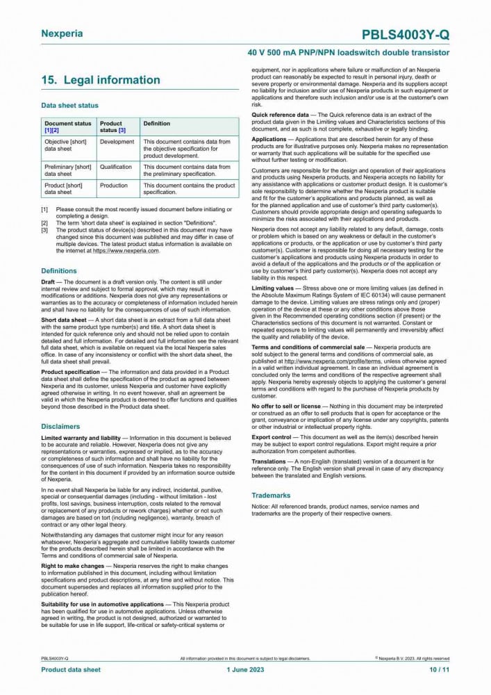 PBLS4003Y-QX datasheet page 10