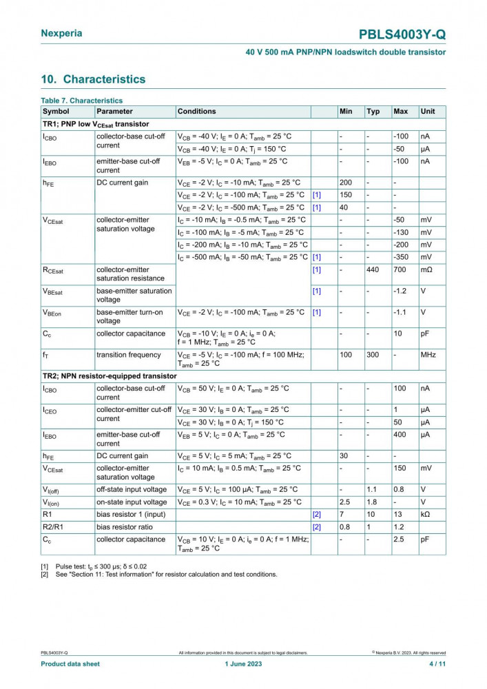PBLS4003Y-QX datasheet page 4