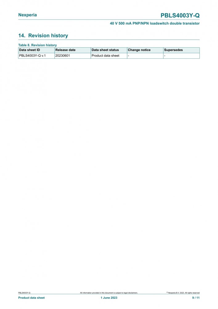 PBLS4003Y-QX datasheet page 9