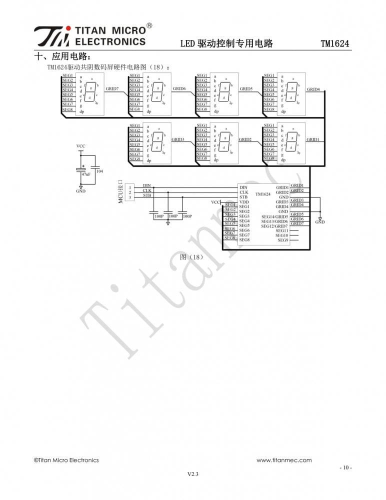 TM1624 datasheet page 10