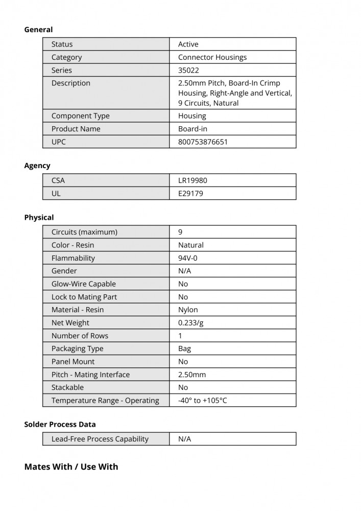 Product document preview, page 2