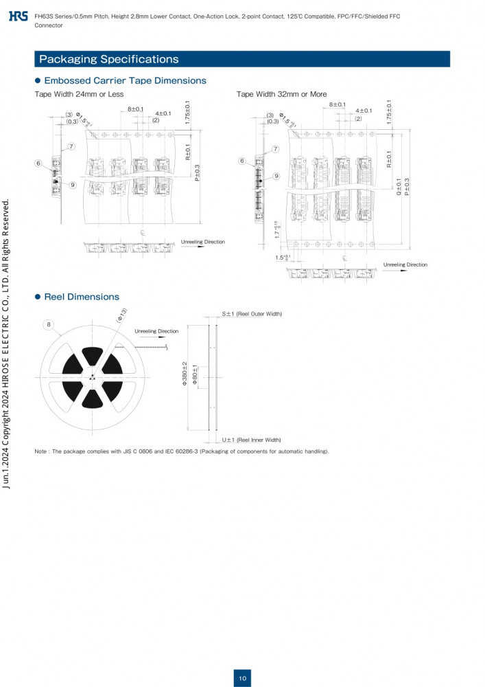 FH63S technical document page 10